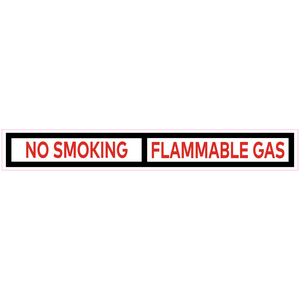 General :: No Smoking Flammable Gas Decal